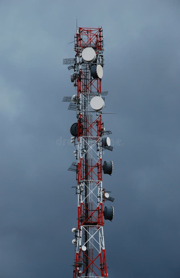 Gsm tower stock image. Image of industrial, industry, business - 7372573