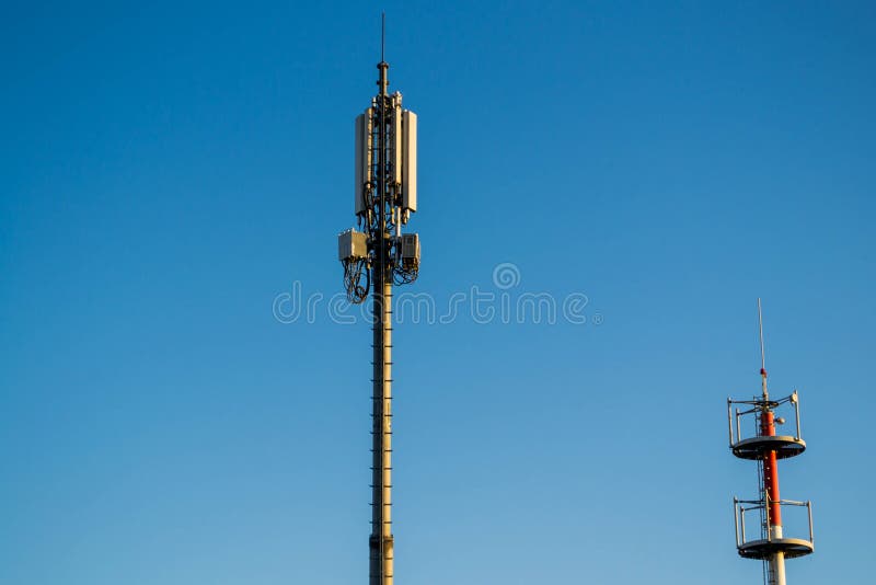 GSM transmitter tower stock photo. Image of operator - 73391628