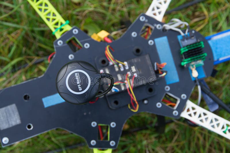 GSP Module on the Back of Drone Stock Image - Image of equipment ...