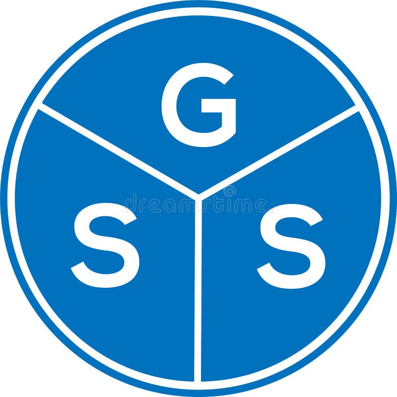 GSS Letter Logo Design on White Background. GSS Creative Circle Letter ...