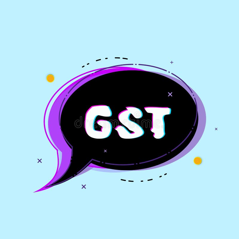 GST Card. Vector Illustration. Stock Vector - Illustration of banner ...