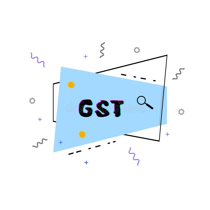 GST Card Isolated. Vector Illustration. Stock Vector - Illustration of ...