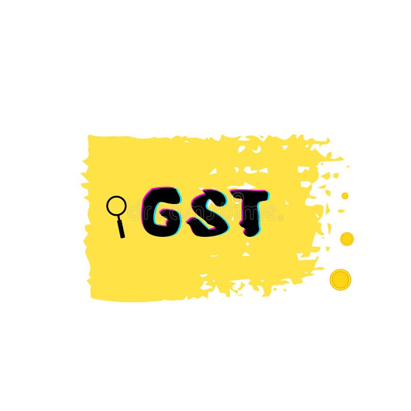 GST Card Isolated. Vector Illustration. Stock Vector - Illustration of ...