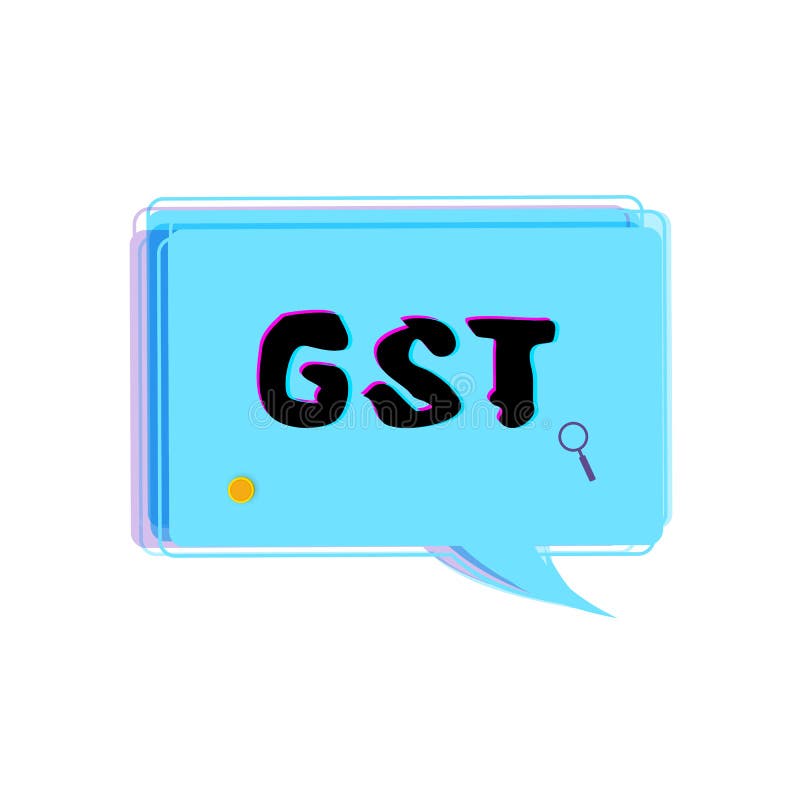 GST Card Isolated. Vector Illustration. Stock Vector - Illustration of ...