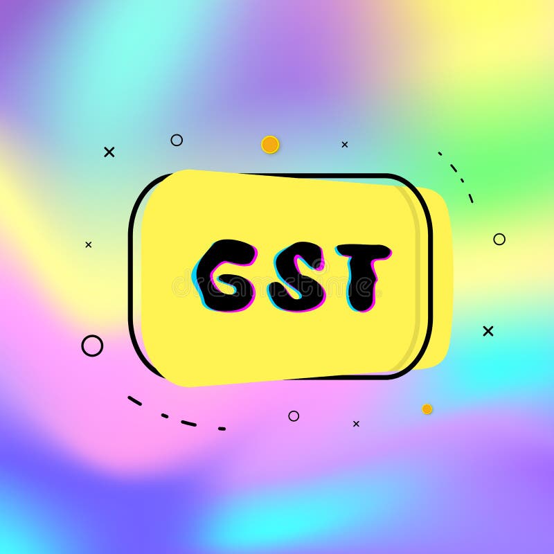 GST Card. Vector Illustration. Stock Vector - Illustration of taxpayer ...
