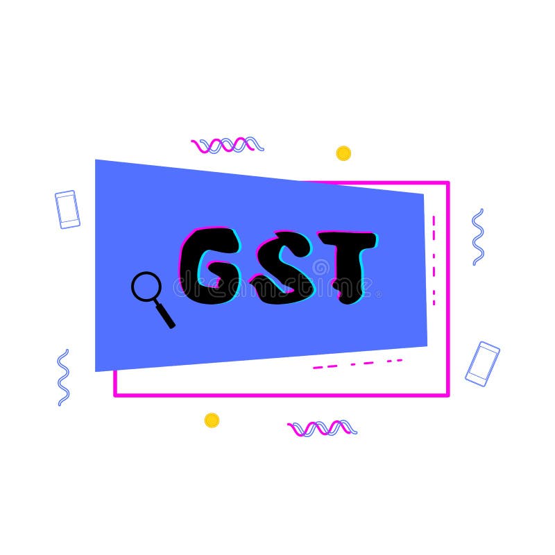 GST Card. Vector Illustration. Stock Vector - Illustration of debt ...