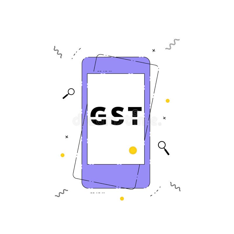 GST Card. Vector Illustration. Stock Vector - Illustration of business ...