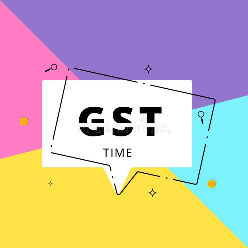 GST Card. Vector Illustration. Stock Vector - Illustration of money ...