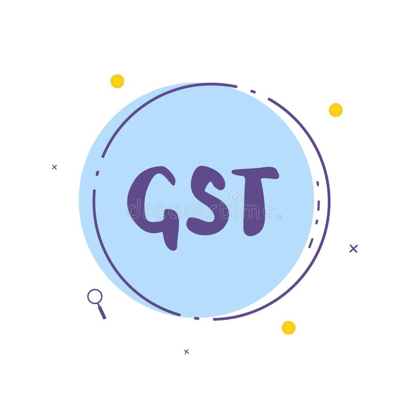 GST Card. Vector Illustration. Stock Vector - Illustration of icon ...