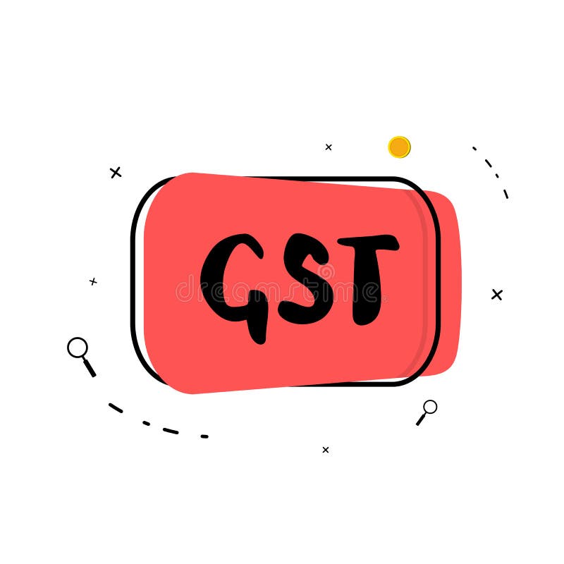 GST Card. Vector Illustration. Stock Vector - Illustration of growth ...