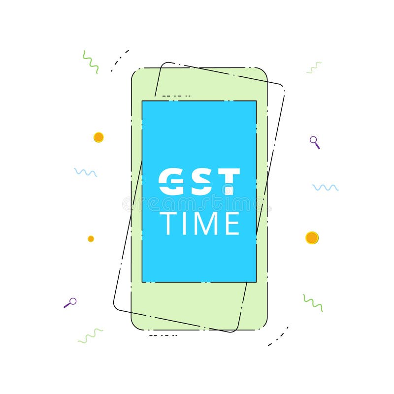 GST Card. Vector Illustration. Stock Vector - Illustration of economy ...