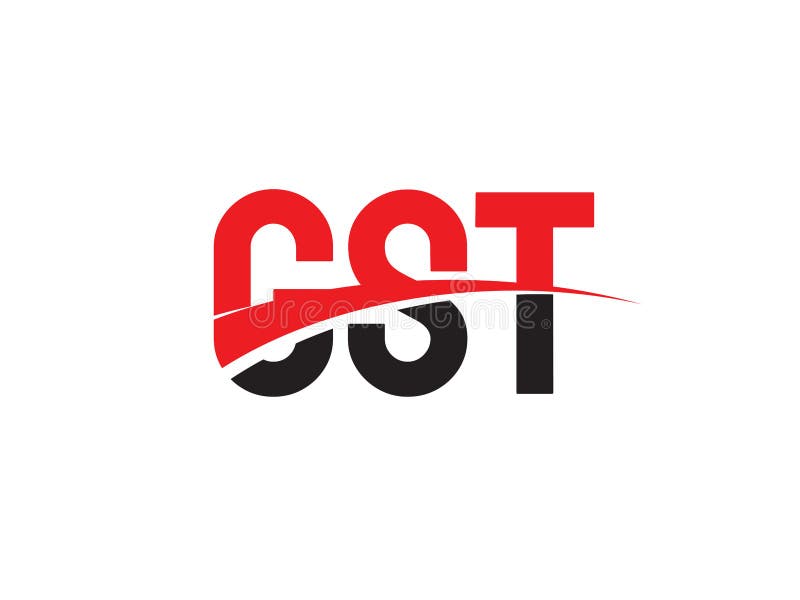 GST Letter Initial Logo Design Vector Illustration Stock Vector ...