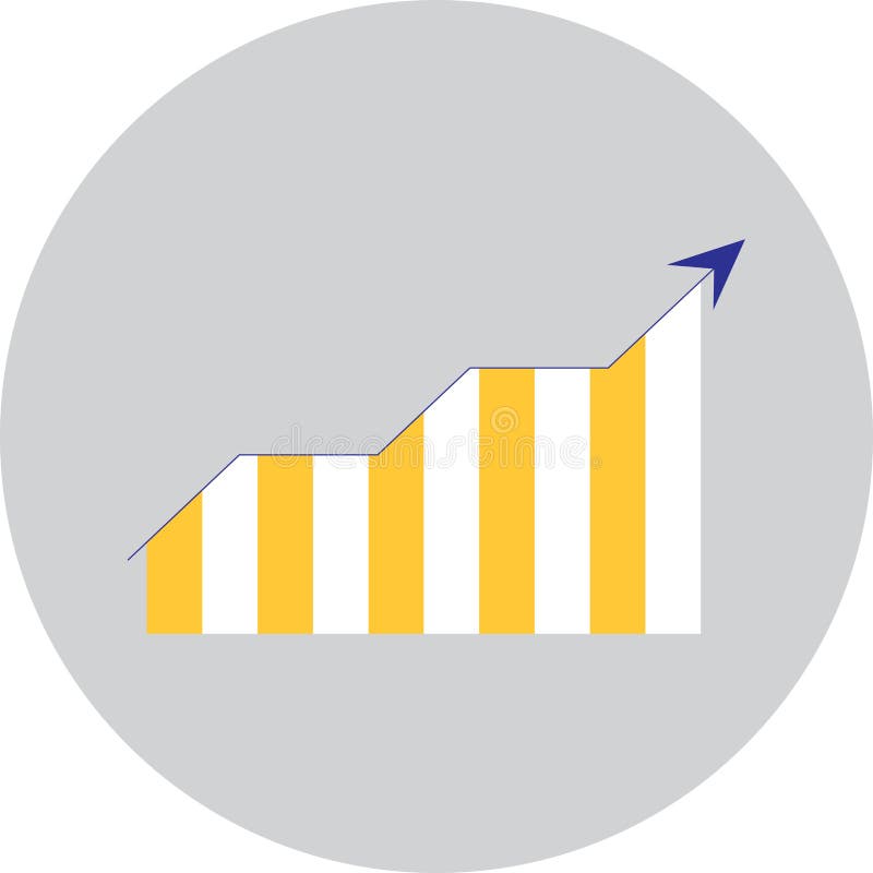 Growth Graph Icon, Business Growth Chart, Colorful Illustration Stock ...
