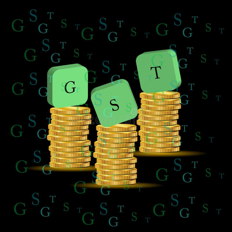 Vector Illustration Of Goods And Services Tax Or GST Stock Vector ...