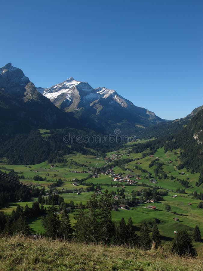 Gsteig Bei Gstaad and Oldenhorn Stock Image - Image of destination ...