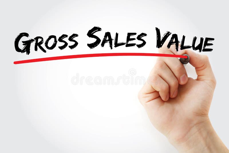 GSV - Gross Sales Value Acronym, Business Concept Text Stock Image ...