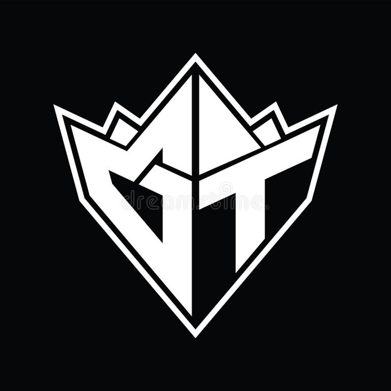 GT Logo Monogram Design Template Stock Vector - Illustration of ...