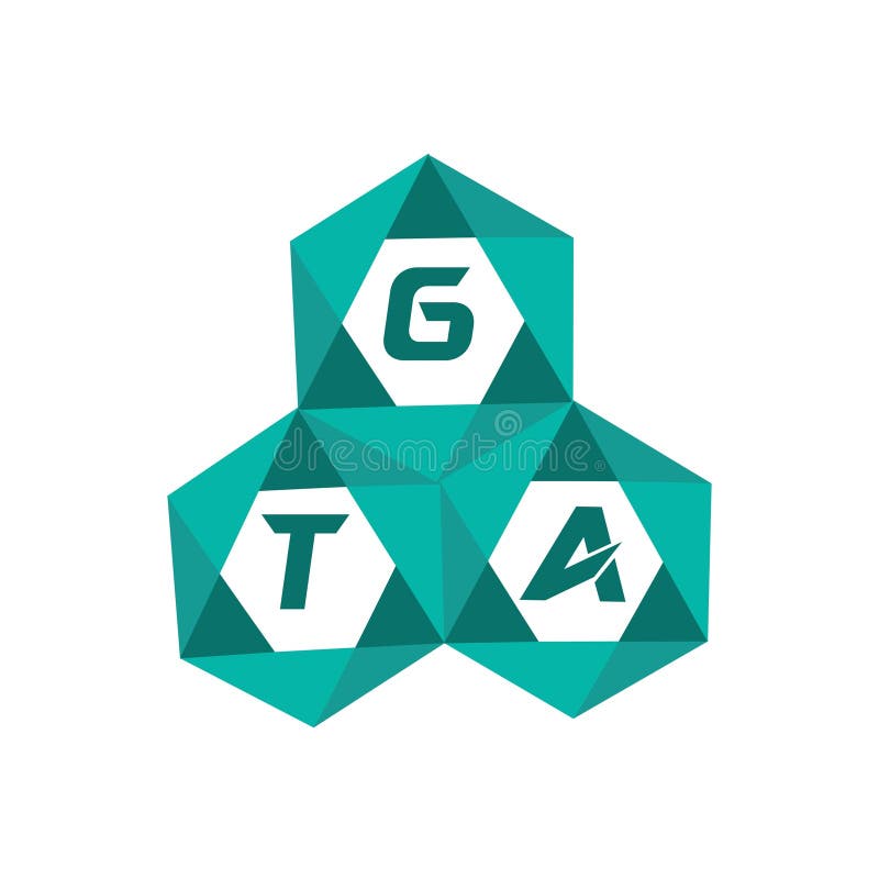 GTA Creative Minimalist Letter Logo. GTA Unique Vector Initials ...