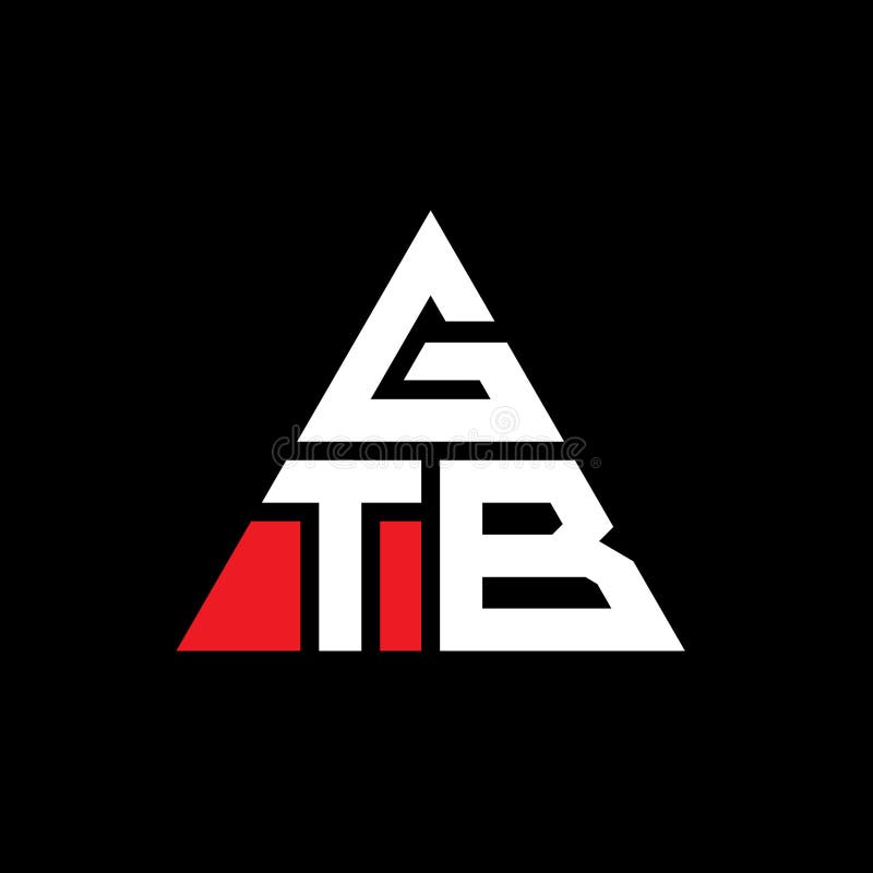 GTB Triangle Letter Logo Design with Triangle Shape. GTB Triangle Logo ...