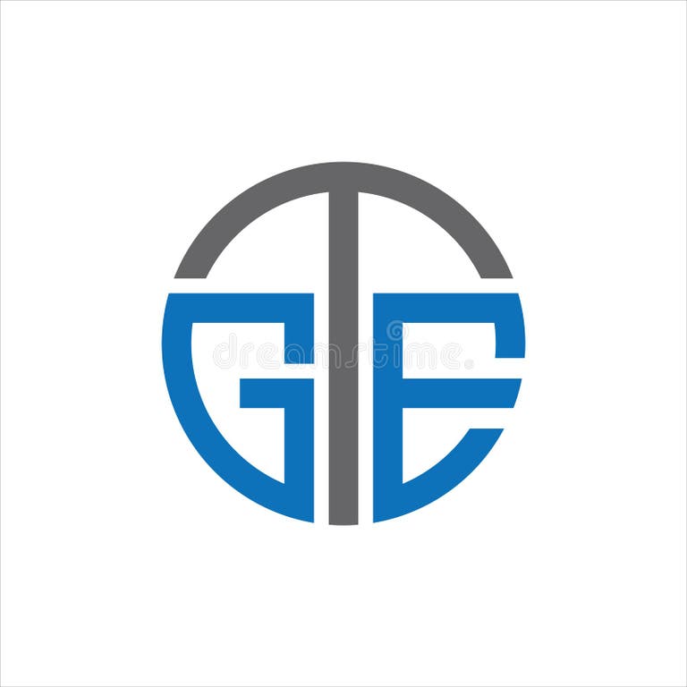 GTE Letter Monogram Initial Logo Design Template Vector Illustration ...