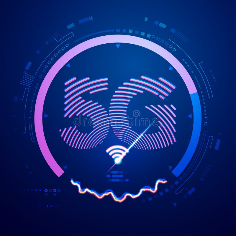 5gTech stock vector. Illustration of technology, futuristic - 333789553
