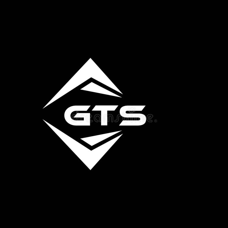GTS Abstract Technology Logo Design on Black Background. GTS Creative ...