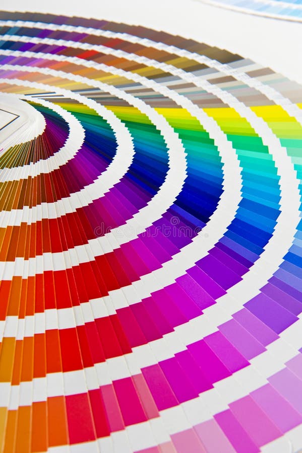 Guía De La Gama De Colores De Color De Pantone Stock de ilustración ...