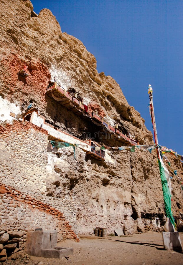 Gu Pu Er Temple in Precipice Full View Stock Photo - Image of buddhism ...