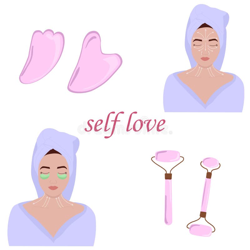 Face Massage Instructions Stock Illustrations 75 Face Massage