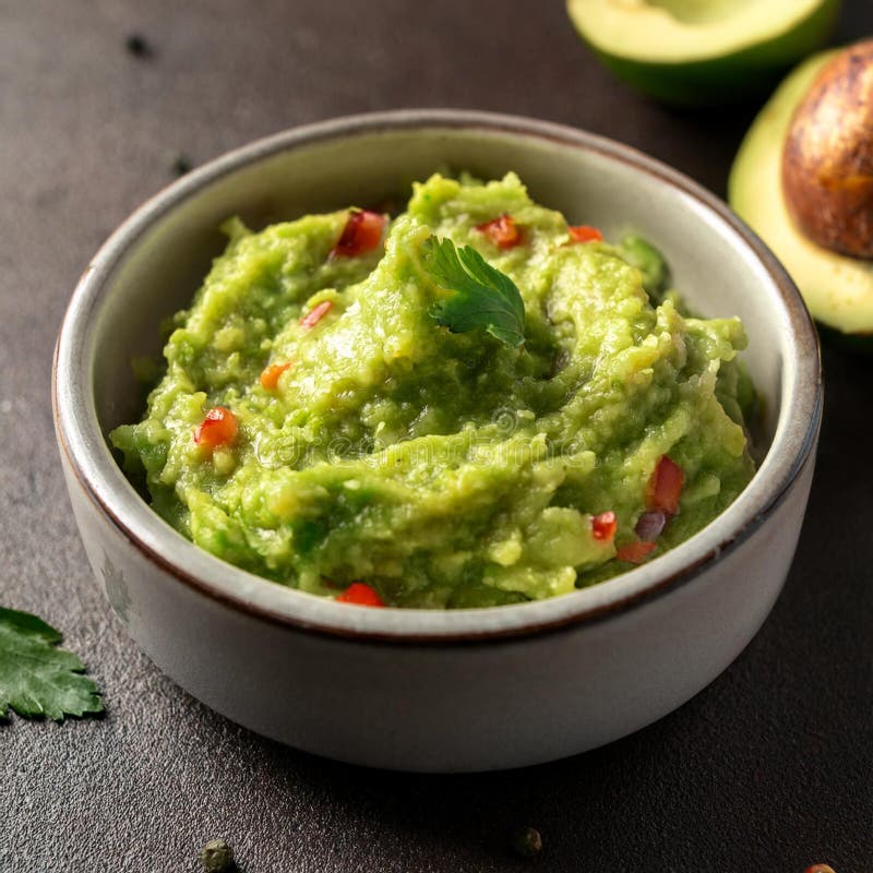 Guacamole Dip Food, AI Generated Stock Illustration - Illustration of ...
