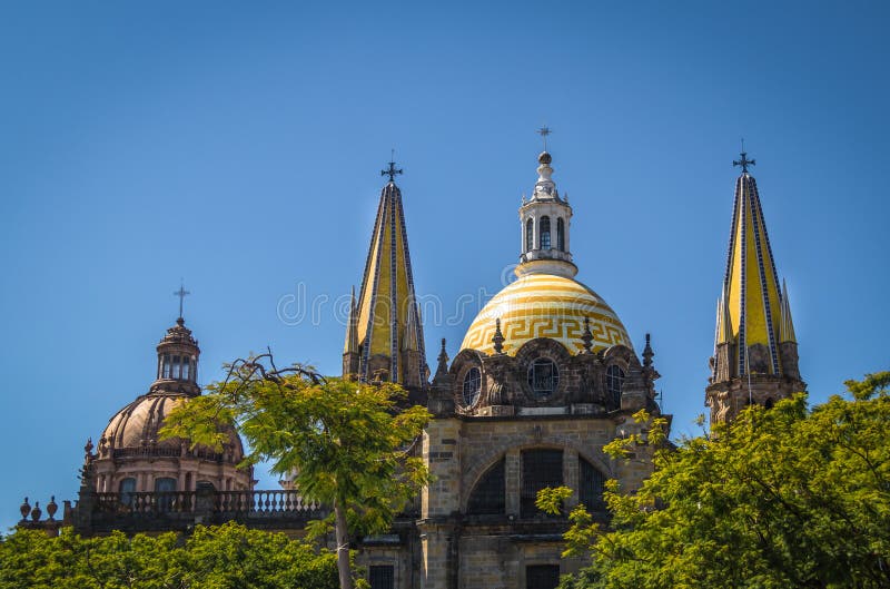 Guadalajara Cathedral - Guadalajara, Jalisco, Mexico Stock Image ...
