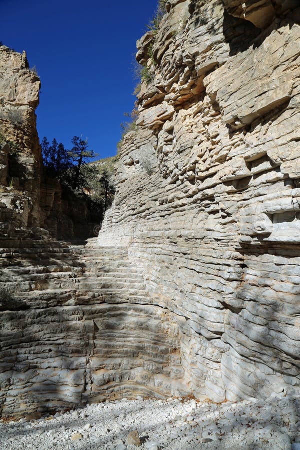 Layers in Rock Vertical - Devil S Hall Stock Photo - Image of beautiful ...
