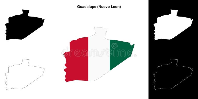 Guadalupe outline map stock vector. Illustration of isolated - 379892423