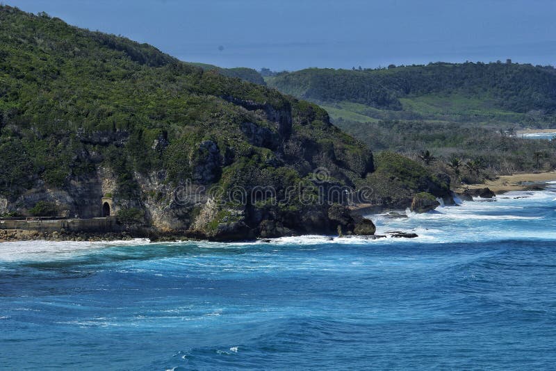 Guajataca quebradillas stock photo. Image of beach, playa - 262859888