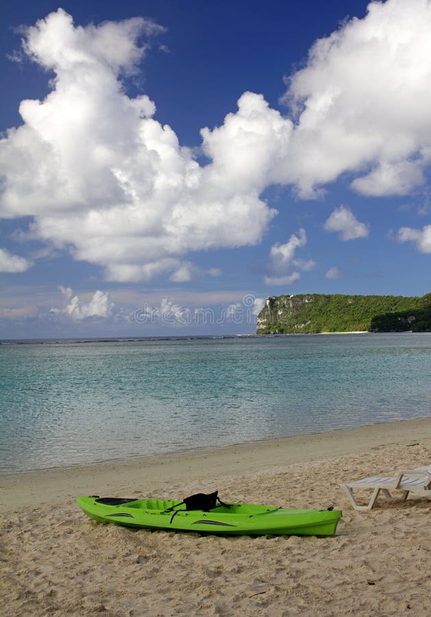 Guam Beach Kayak stock image. Image of ocean, blue, breathtaking - 23843797