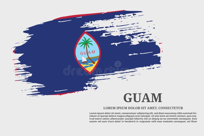 Guam Flag Grunge Brush and Poster, Vector Stock Vector - Illustration ...