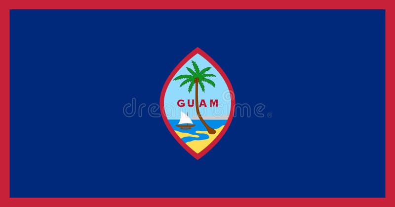 Guam Flag Illustration Premium Quality High Resolution 300DPI Stock ...