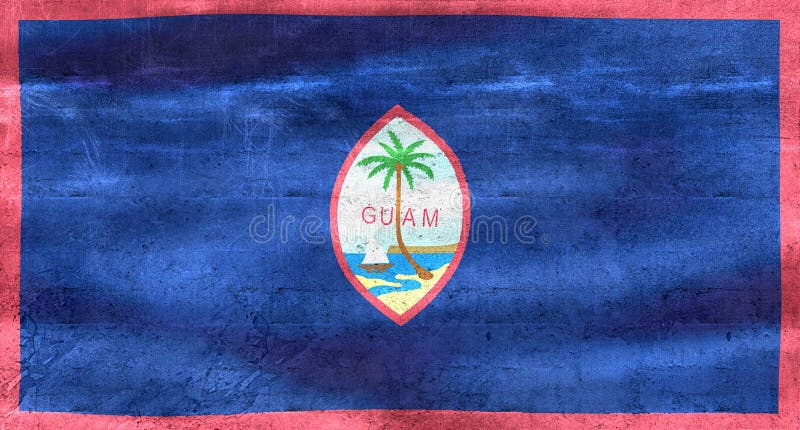 Guam Flag - Realistic Waving Fabric Flag Stock Image - Image of freedom ...
