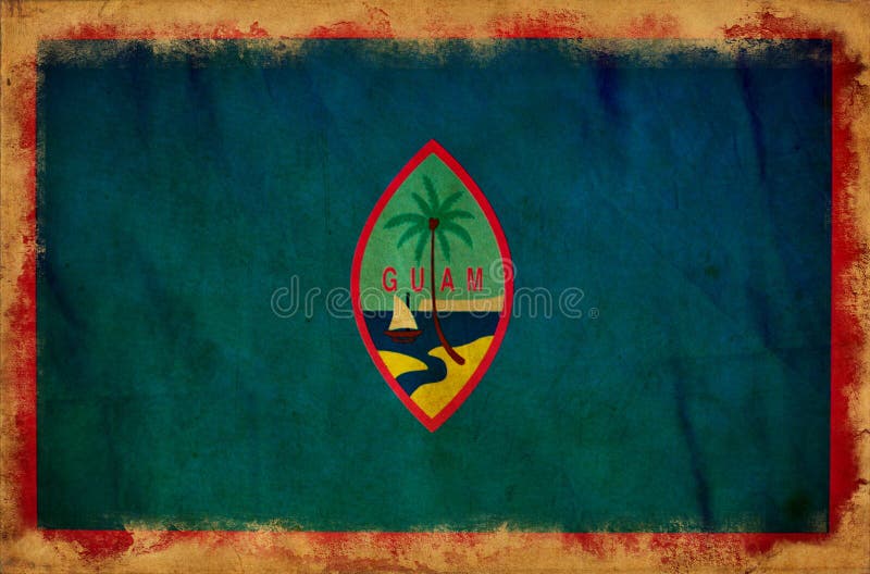 Guam grunge flag stock illustration. Illustration of border - 149785953