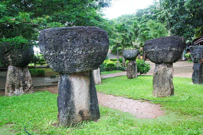Guam Latte Stones stock image. Image of relaxation, isalnd - 1041721