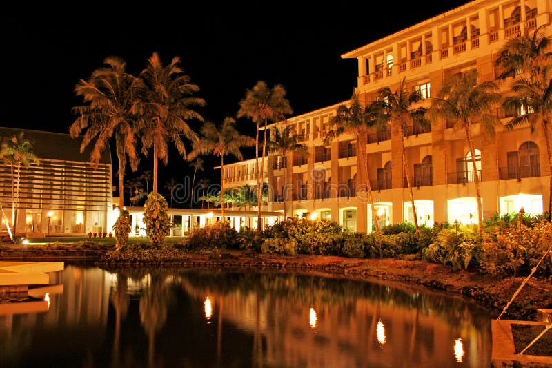 Guam Resort at night stock photo. Image of resort, tranquil - 17012498