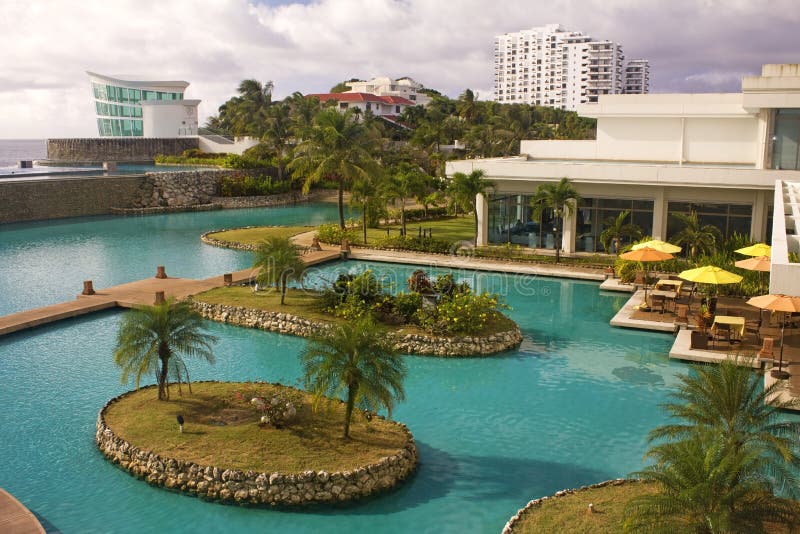 Guam Resort at night stock photo. Image of resort, tranquil - 17012498