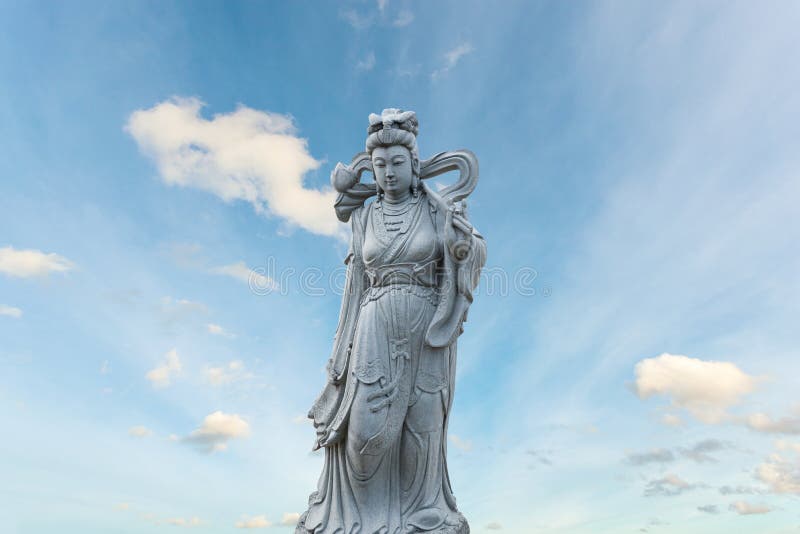 Big stone Guan in buddha stock photo. Image of guanyin - 24518112