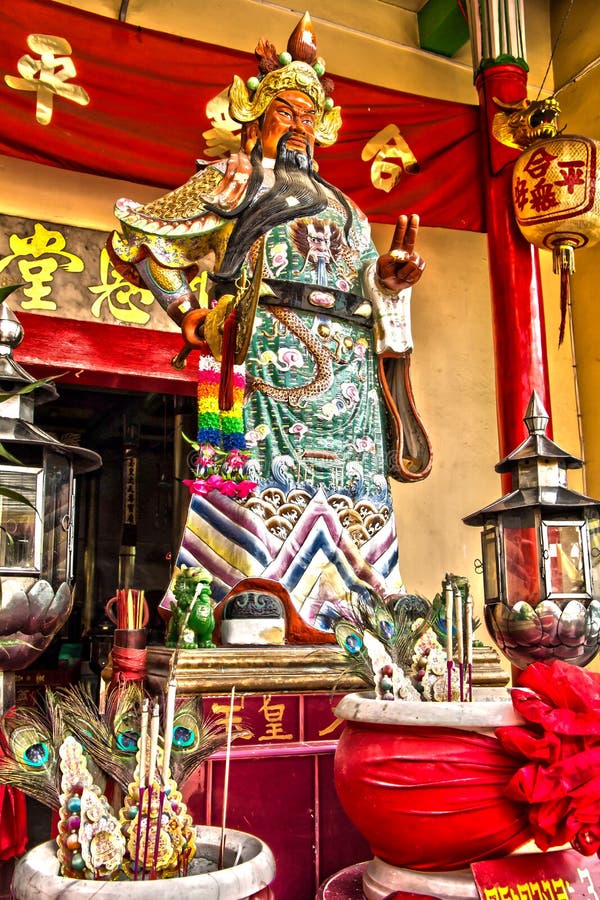 Guan Yu Statue imagem de stock. Imagem de porcelana, deus - 38754639