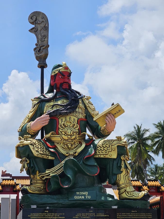 Guan Yu Statue at Samui Island Editorial Photo - Image of samui, statue ...