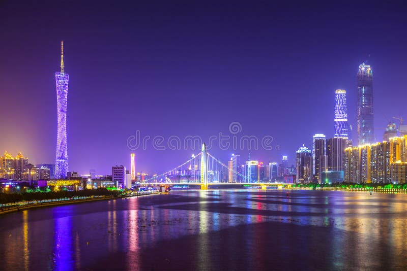 Tour Guangzhou Chine De Canton Photo stock éditorial - Image du asie ...