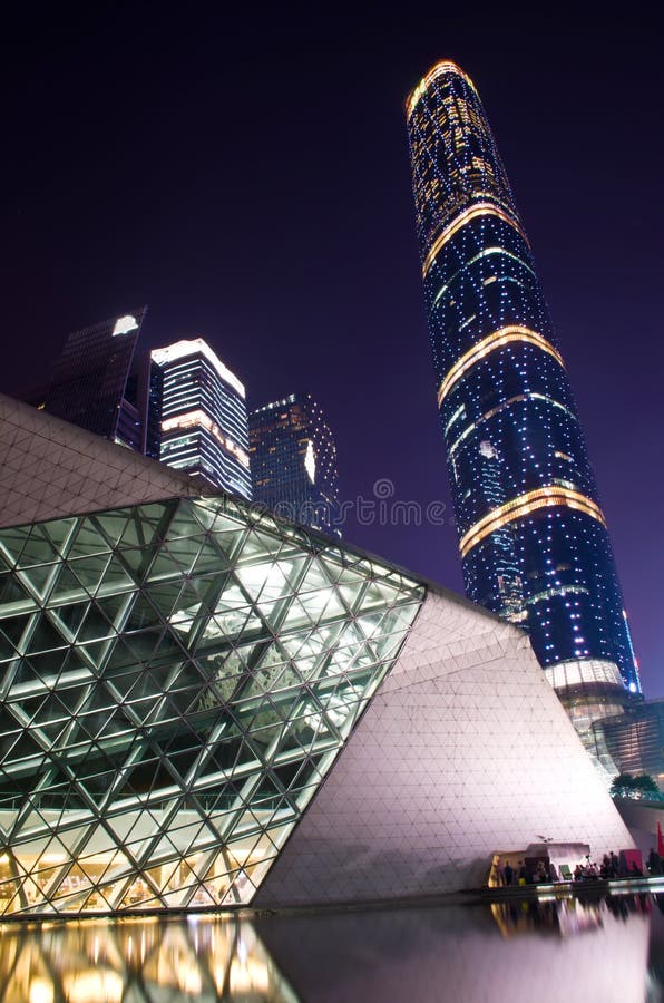 Guangzhou city building stock photo. Image of landscape - 63327992