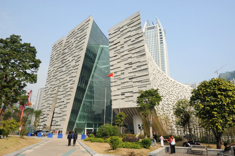 Guangzhou New Library editorial photography. Image of celebration ...