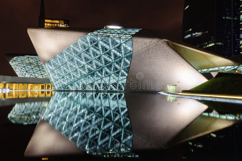 Guangzhou Opera House editorial stock photo. Image of chinese - 24320433
