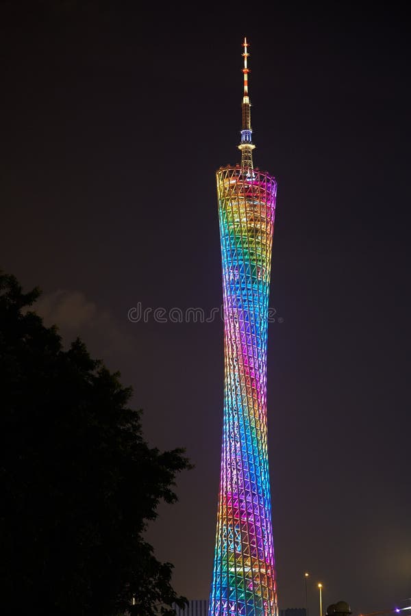 Guangzhou Tower editorial image. Image of tower, shape - 37218870